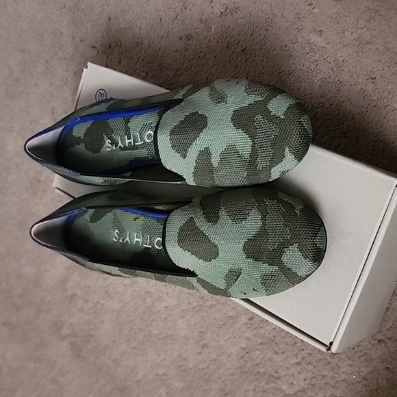 Rothy's | Shoes | Rothys Green Camouflage Loafers Size 75 | Poshmark